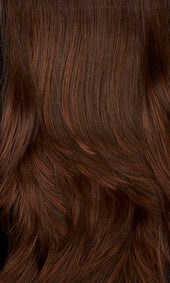 HAZELNUT-Dark brown with strawberry highlights